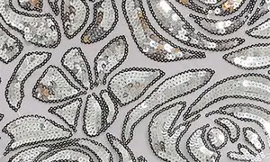 Dress The Population Laney Sequin Illusion Neck Column Gown