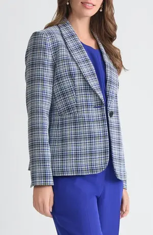 KASPER Shawl Collar One-button Blazer
