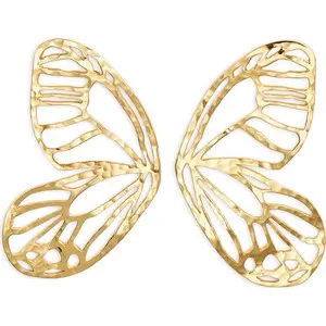 KIARA BY KI-ELE Butterfly Wing Drop Earrings - Gold