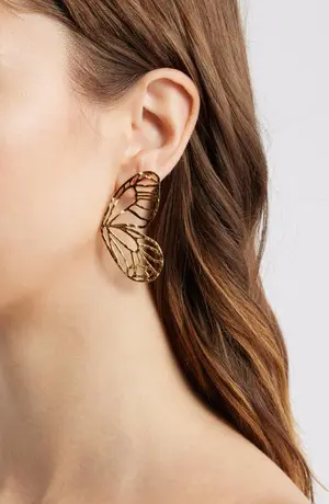 KIARA BY KI-ELE Butterfly Wing Drop Earrings