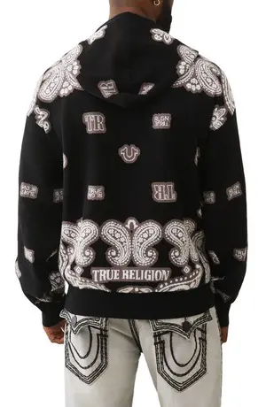 True Religion Bandana Graphic Hoodie