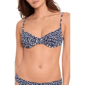 Polo Ralph Lauren Underwire Balconette Bikini Top - Blue Multi