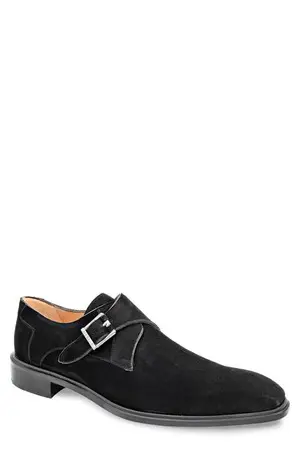 Mezlan Albini Monk Strap Shoe - Black