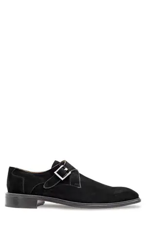 Mezlan Albini Monk Strap Shoe - Black
