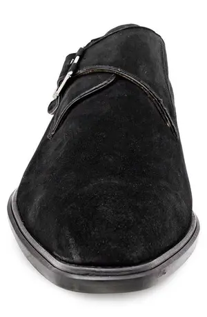 Mezlan Albini Monk Strap Shoe - Black