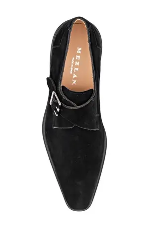 Mezlan Albini Monk Strap Shoe - Black