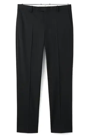 Mango London Regular Fit Dress Pants - Black