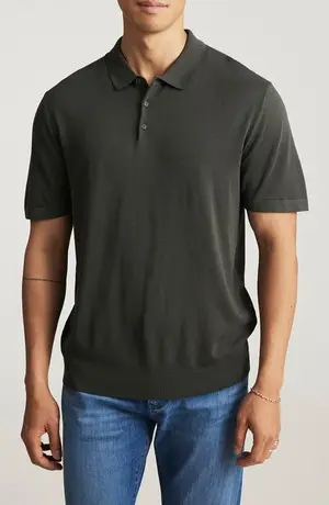 Mavi Button Down Polos For Men