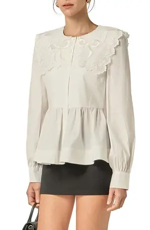 English Factory Collar Poplin Top
