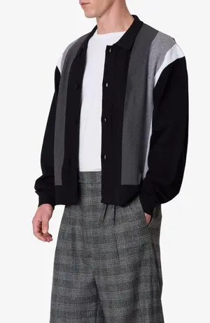 Mnml Stripe Collar Cardigan