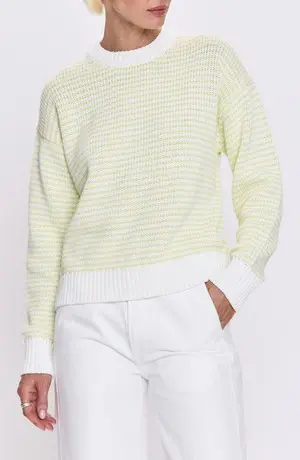 PISTOLA Aura Stripe Crewneck Sweater