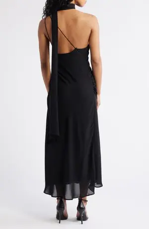 Mango Eva One-shoulder Gown