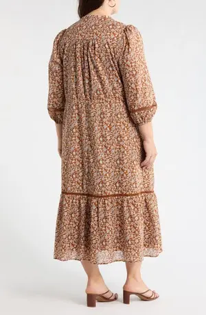 SUGARLIPS Ramsey Ditsy Harumy Midi Dress