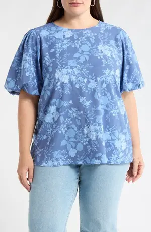 SUGARLIPS Borage Puff Sleeve Top