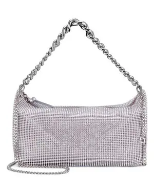 Rafe New York Eliza Diamante Shoulder Bag - Silver
