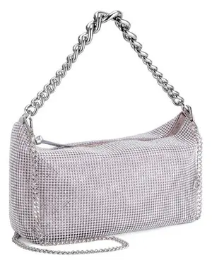 Rafe New York Eliza Diamante Shoulder Bag - Silver