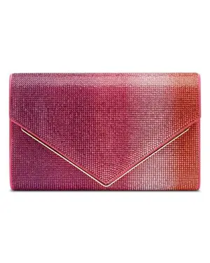 Rafe New York Candy Diamante Envelope Clutch - Fuchsia/orange