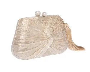Rafe New York Rosie Draped Clutch - Natural
