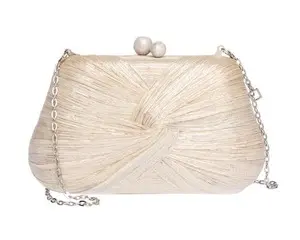 Rafe New York Rosie Draped Clutch - Natural