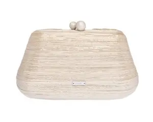 Rafe New York Rosie Draped Clutch - Natural