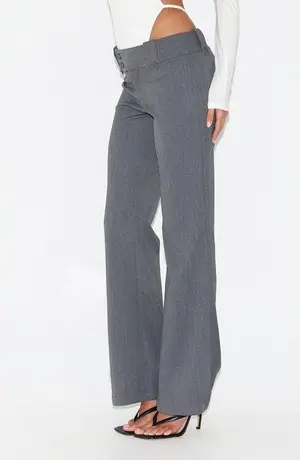 TIGER MIST Kittie Low Rise Pants - Grey