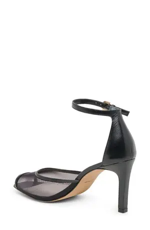 Dolce Vita Serlo Ankle Strap Sandal - Onyx Mesh