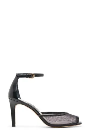 Dolce Vita Serlo Ankle Strap Sandal - Onyx Mesh