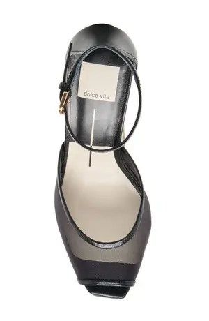 Dolce Vita Serlo Ankle Strap Sandal - Onyx Mesh