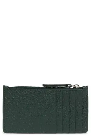MAISON MARGIELA Zip Card Holder - Bottle Green