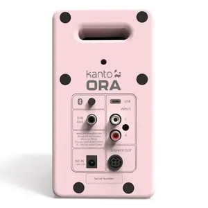 KANTO Ora Powered Reference Desktop Speakers With Bluetoothpair - Light Pink