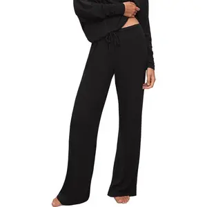 Eberjey Straight Leg Lounge Pants Black2