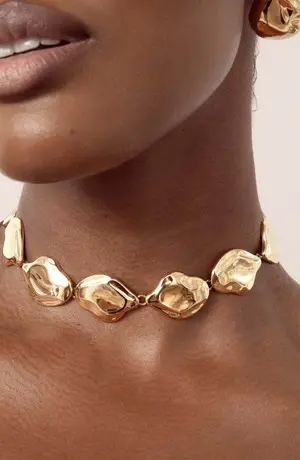 Ettika Liquid Luxe Statement Choker Necklace