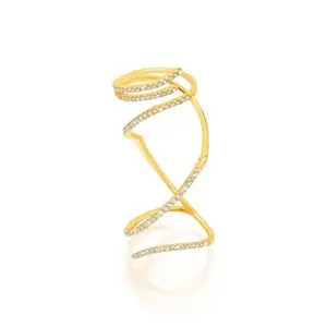 GRAZIELA Mega Swirl Ring - Yellow Gold