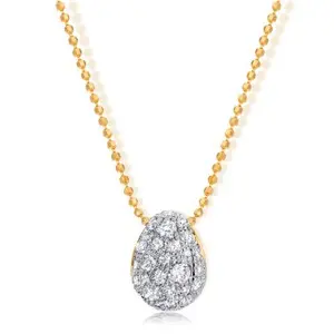 GRAZIELA Diamond Bahia Pendant Necklace - Yellow Gold
