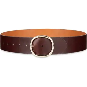 Cole Haan Reversible Leather Centerbar Belt - Brown/tan
