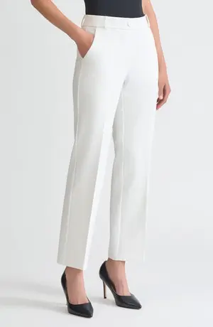 KASPER Flat Front Pull-on Trousers