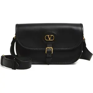 Valentino Garavani Antibes Leather Crossbody Bag - Black