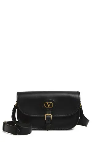 Valentino Garavani Antibes Leather Crossbody Bag - Black