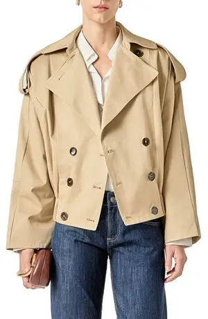 English Factory Double-breasted Trench Coat
