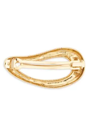 Ettika Liquid Wave Goldtone Barrette - Gold