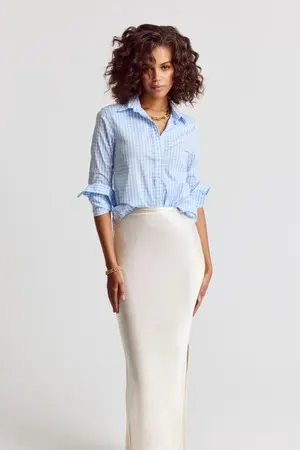 The Shirt By Rochelle Behrens Icon Shirt - Sky Blue