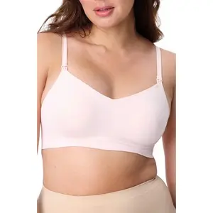 Motherhood Maternity Motherhood Maternity Wireless Micro Nursing Bra Porcelain Pink
