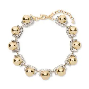 Lele Sadoughi Pinball Pavé Collar Necklace - Crystal 100