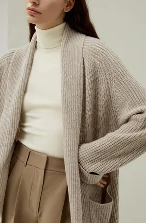 Lilysilk Cashmere-wool Blend Cardigan - Millet