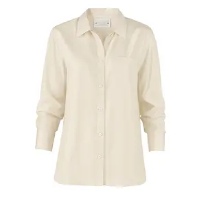 THE SHIRT BY ROCHELLE BEHRENS Silk Signature Shirt