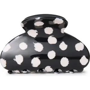 Lele Sadoughi Mini Polka Dot Claw Clip - Jet 001