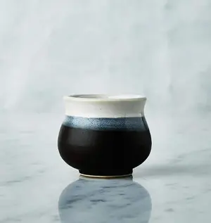 SAMOVAR TEA Wabi Sabi Teacup - Black & White