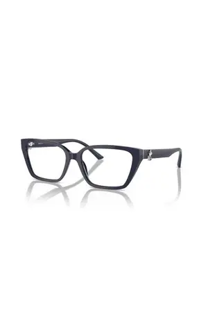 JIMMY CHOO 53mm Cat Eye Optical Glasses - Blue