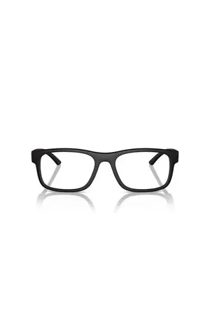 Prada 52mm Rectangle Optical Glasses - Black
