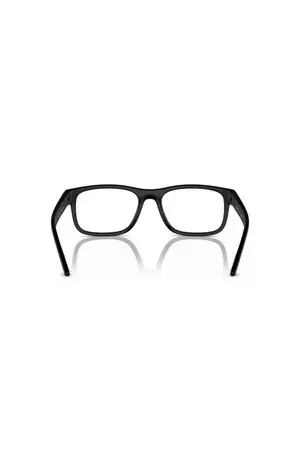 Prada 52mm Rectangle Optical Glasses - Black
